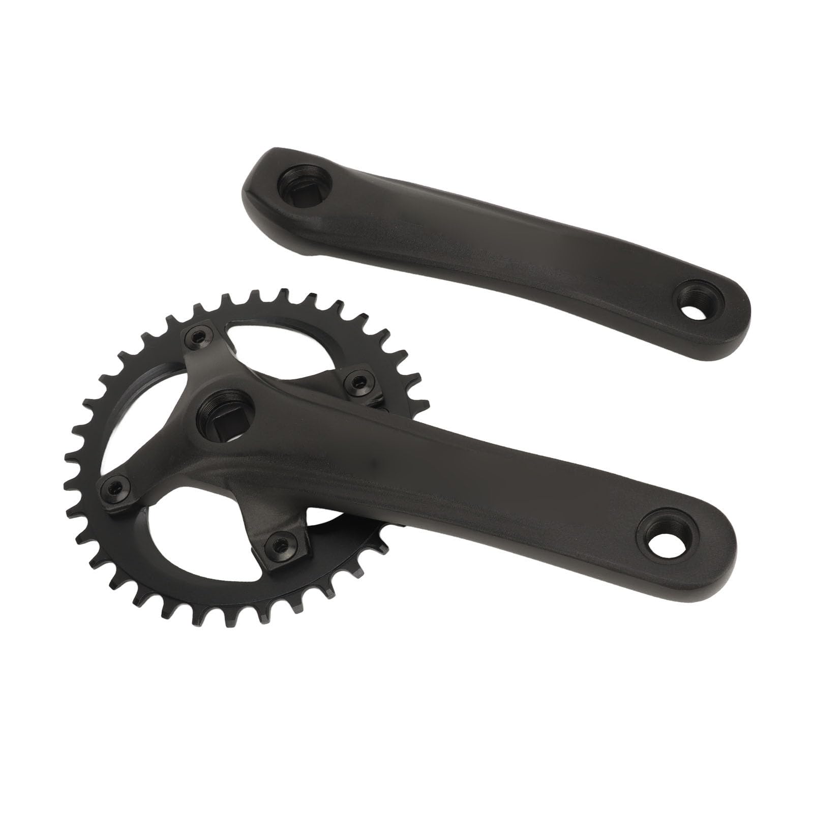 104 BCD Mountain Bike Crankset 36T Square Hole Positive Negative Teeth ...