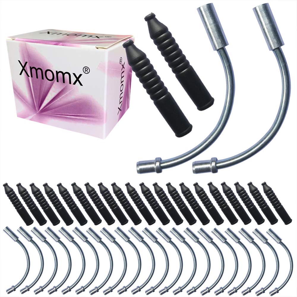 20 PCs 110° Liner V Brake Noodle Cable Guide Pipe Rubber Boot Bicycle ...