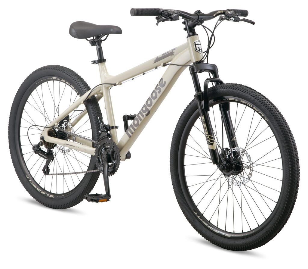 Mongoose Grafton 21-Speed Mountain Bike, 17-Inch Frame, 26-27.5-Inch ...
