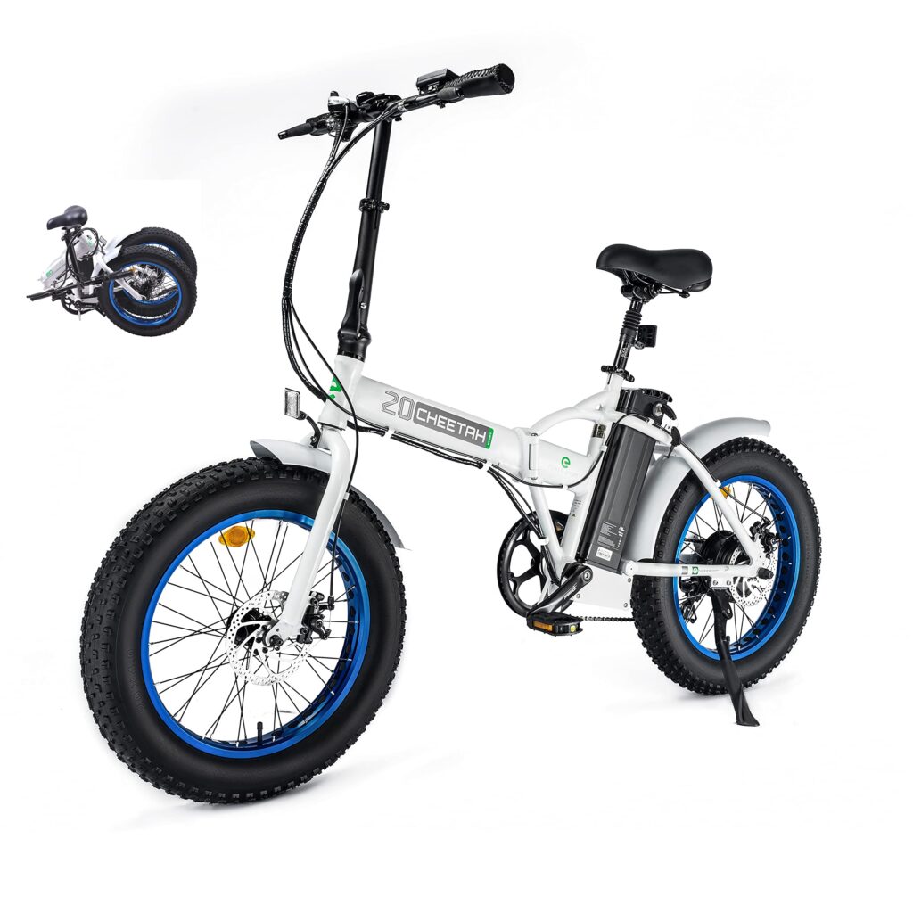 ECOTRIC 500W Electric Bike Foldaway Fat Tire 20” Offroad E-Bike UL ...