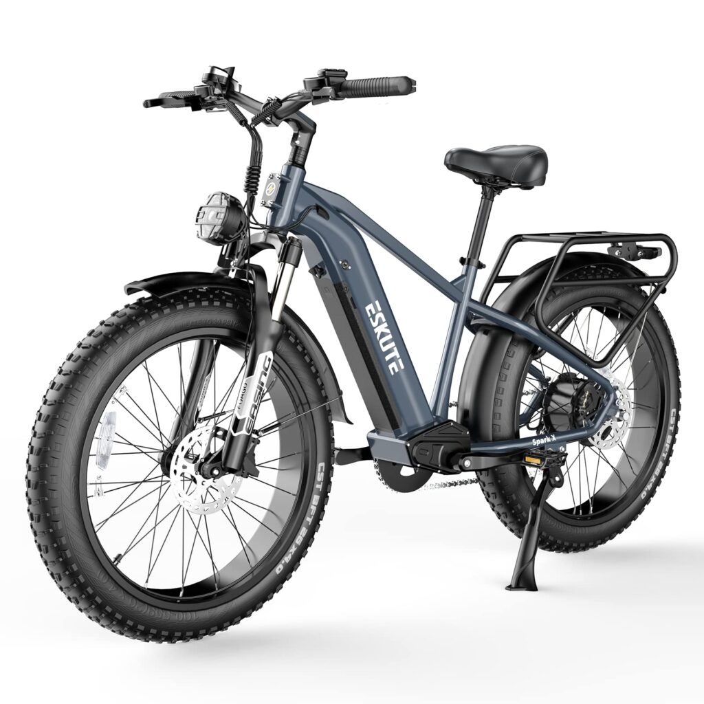 ESKUTE Spark Electric Bike Fat Tires 26′ x 4.0, 48V 20Ah Internal ...
