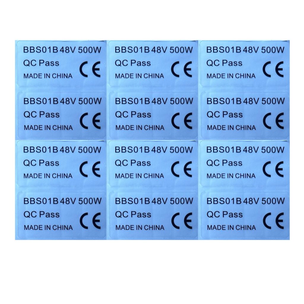 Electric Bicycle 48V 500W Mid Drive Motor Sticker eBike Conversion Kit ...