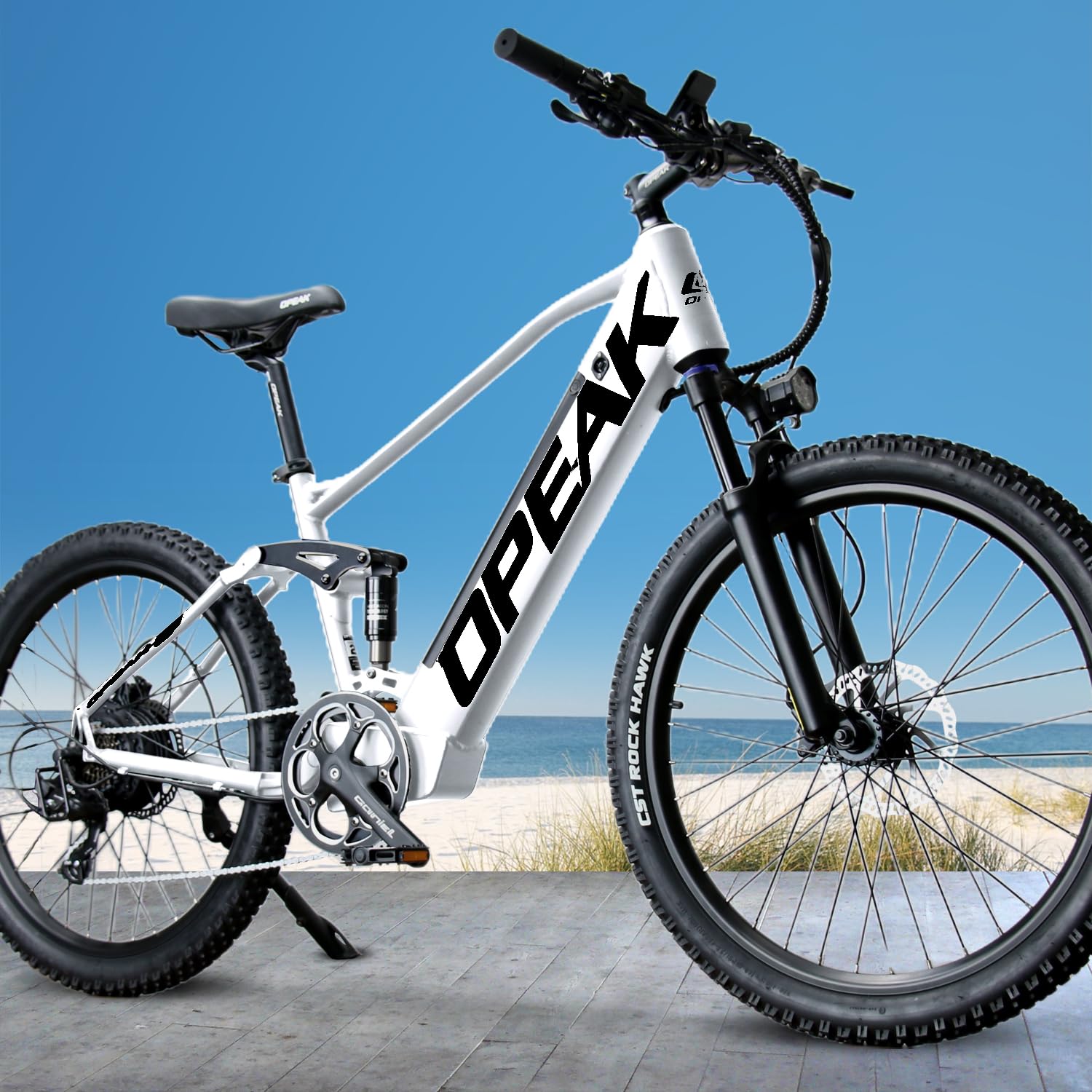 MTN Ebike Electric Mountain Bike Adults Bicycles 14.5AH 48V Battery 7 ...