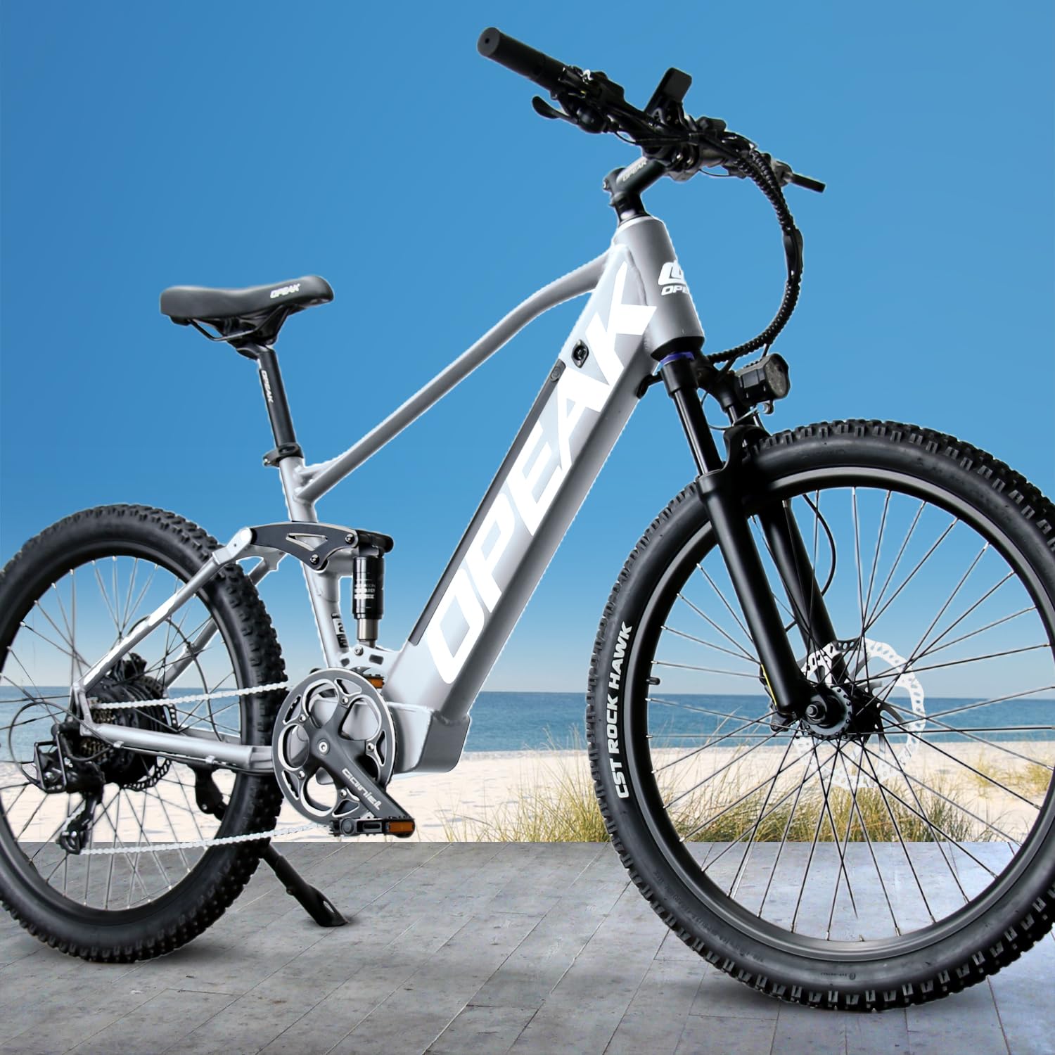 MTN Ebike Full Suspension Electric Mountain Bike Adults Bicycles 500W ...