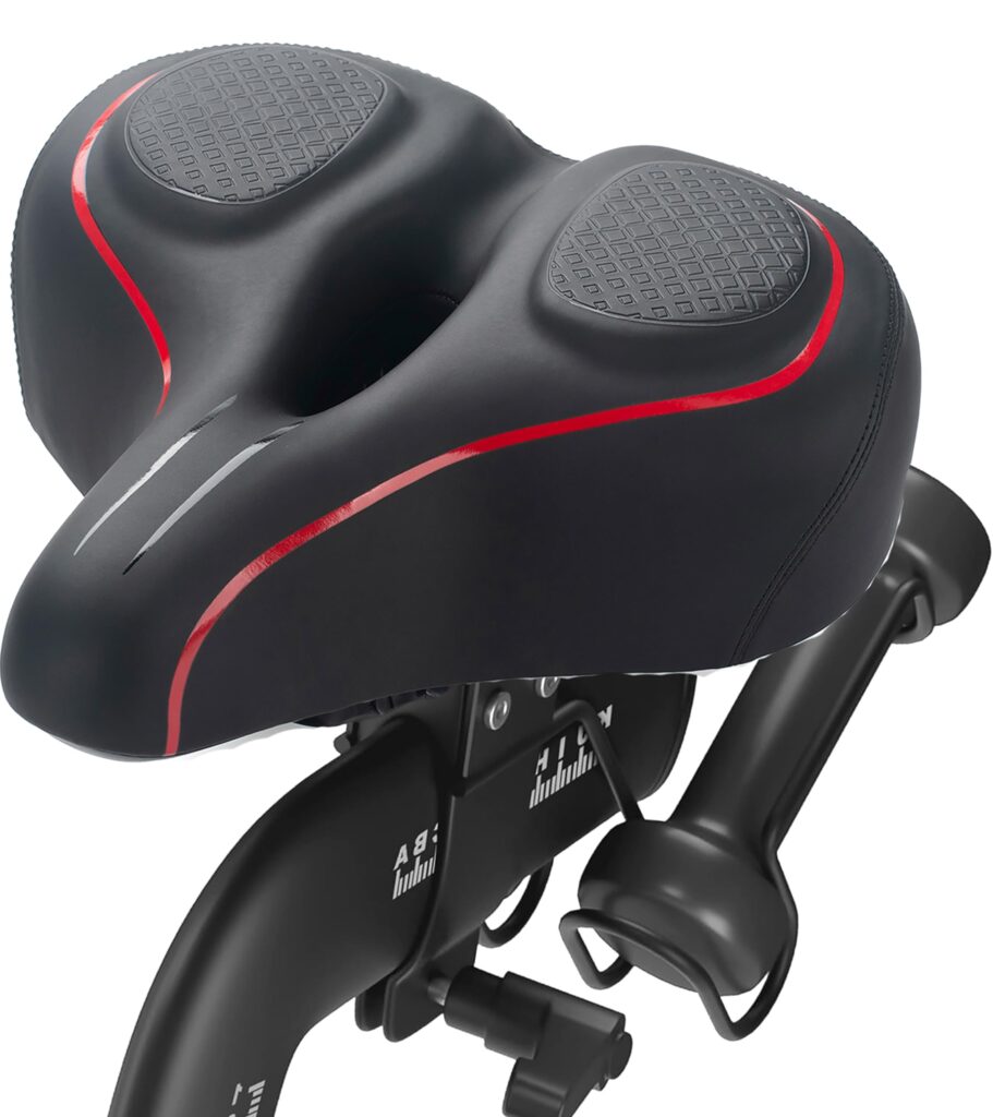 Oversized Comfort Bike Seat Most Comfortable Extra Wide Soft Foam ...
