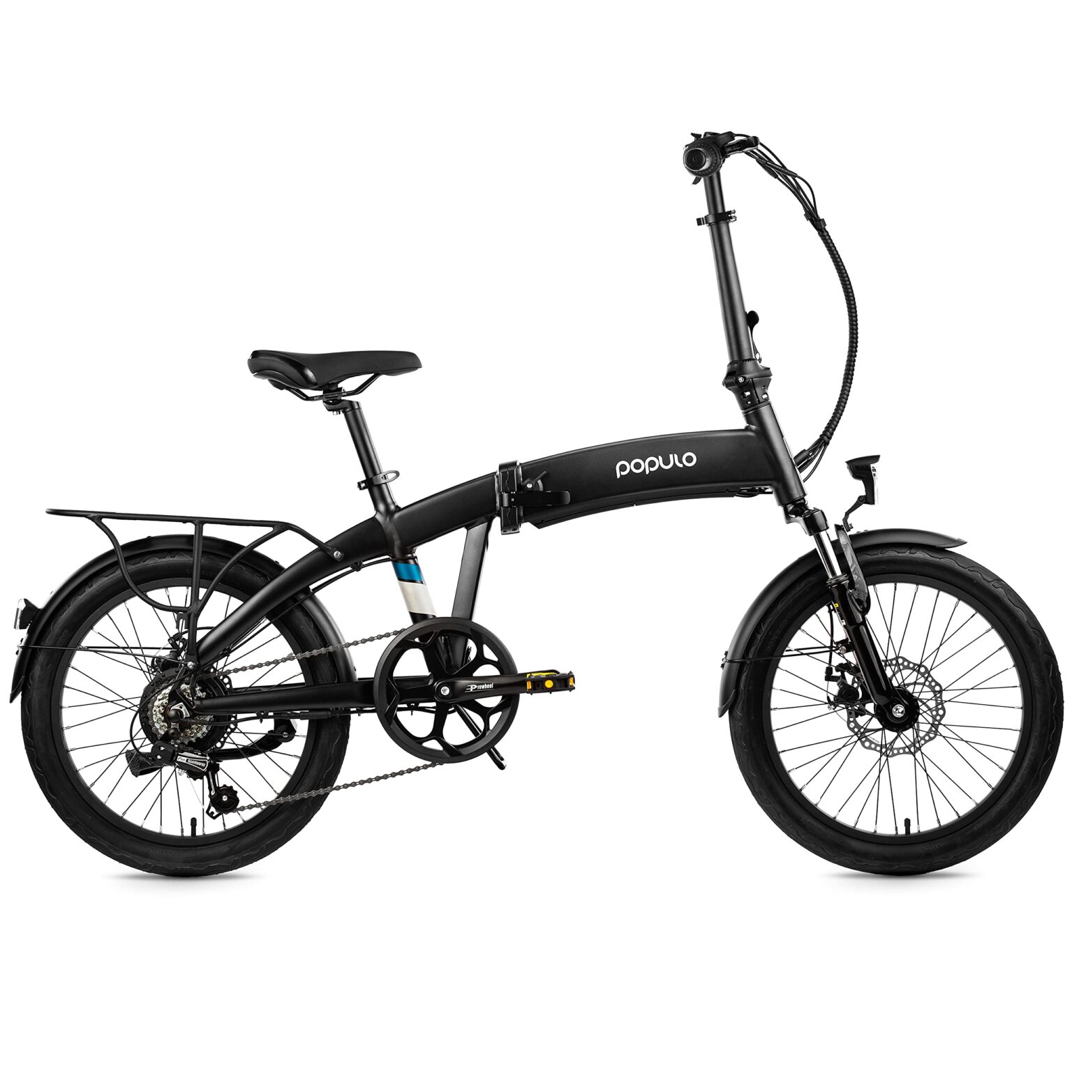 Populo 20” Folding Electric Bike for Adults, 250W 36V, Removable ...