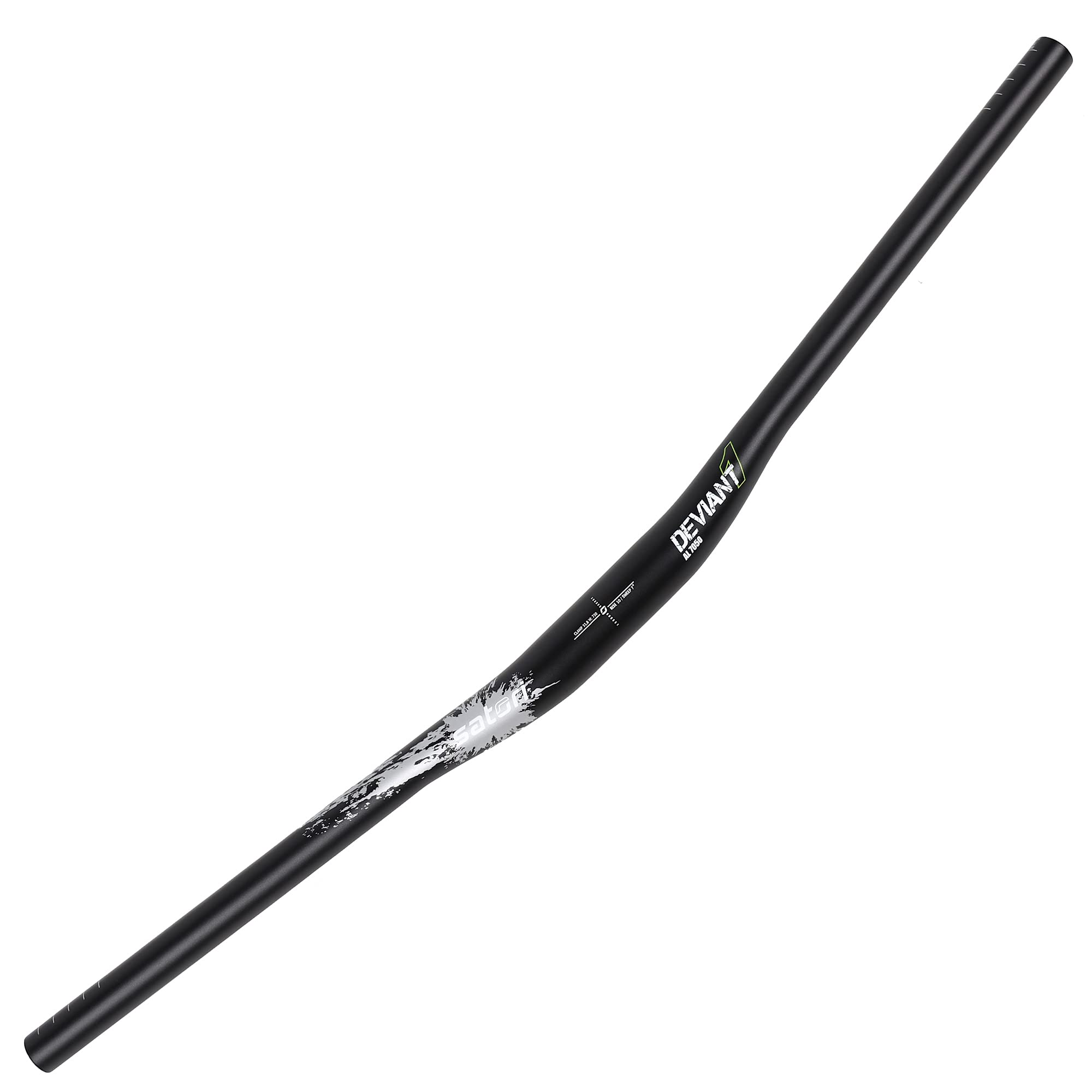 Satori DEVIANT Flat Riser Handlebar MTB AL7050 Aluminum Alloy 7° Sweep ...
