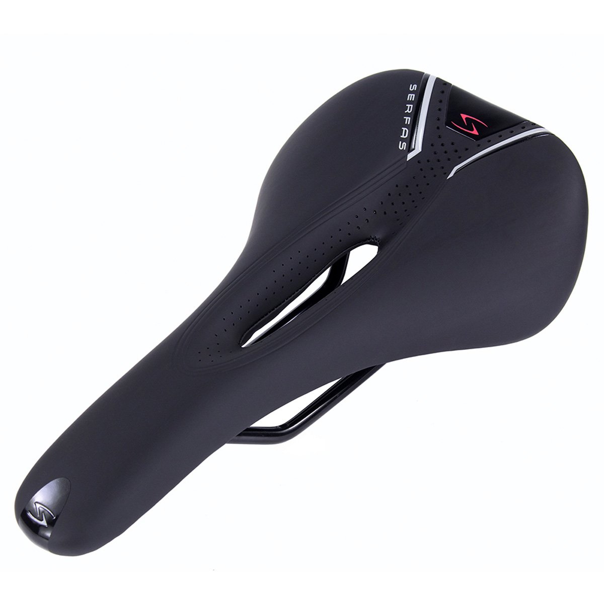 Serfas SPR-2 Spartan 2 Saddle/Cutout 145mm Sport Design Black Chromoly ...