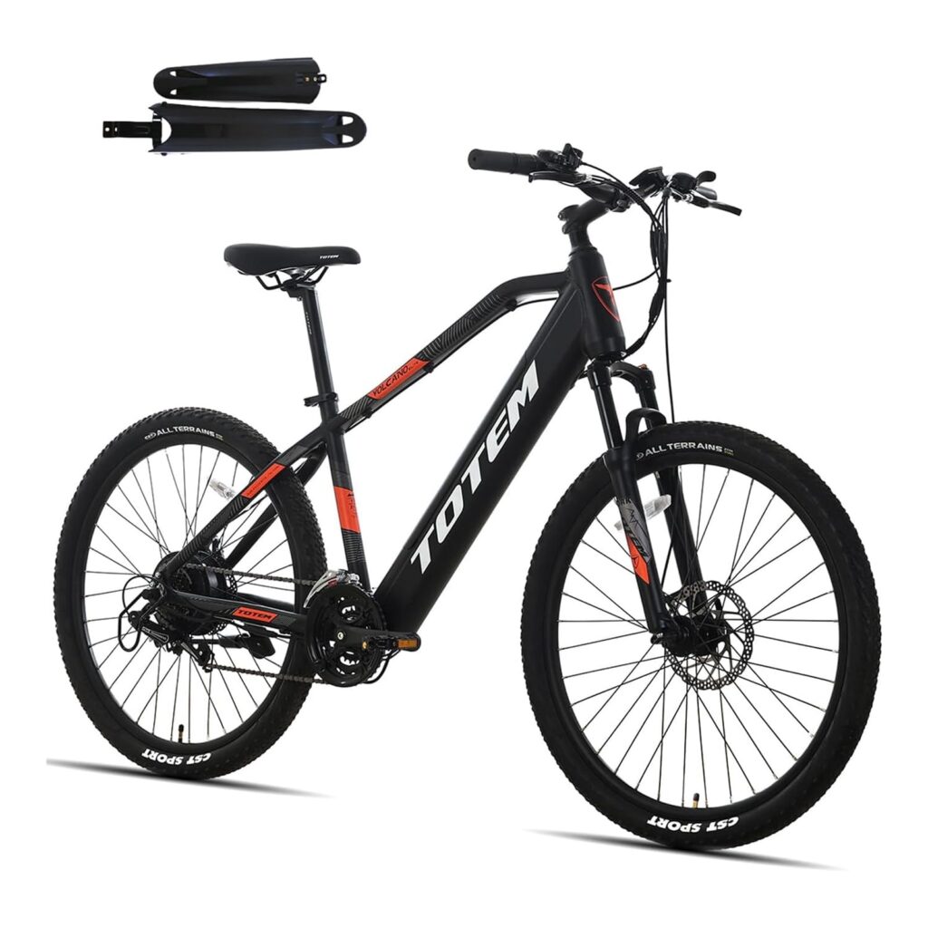 Totem Electric Mountain Bikes for Adults 27.5 Inch Ebike Volcano 500W ...
