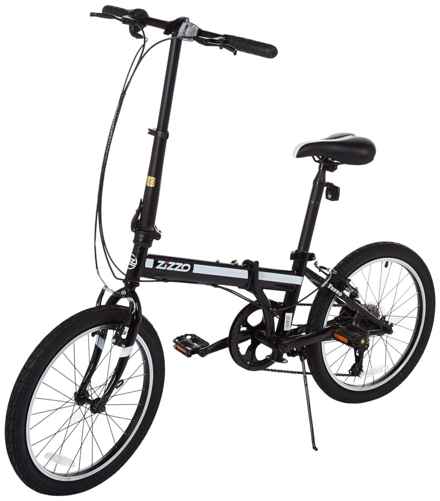 ZiZZO Ferro 20′ Folding Bike High Tensile Steel Frame 7-Speed ...