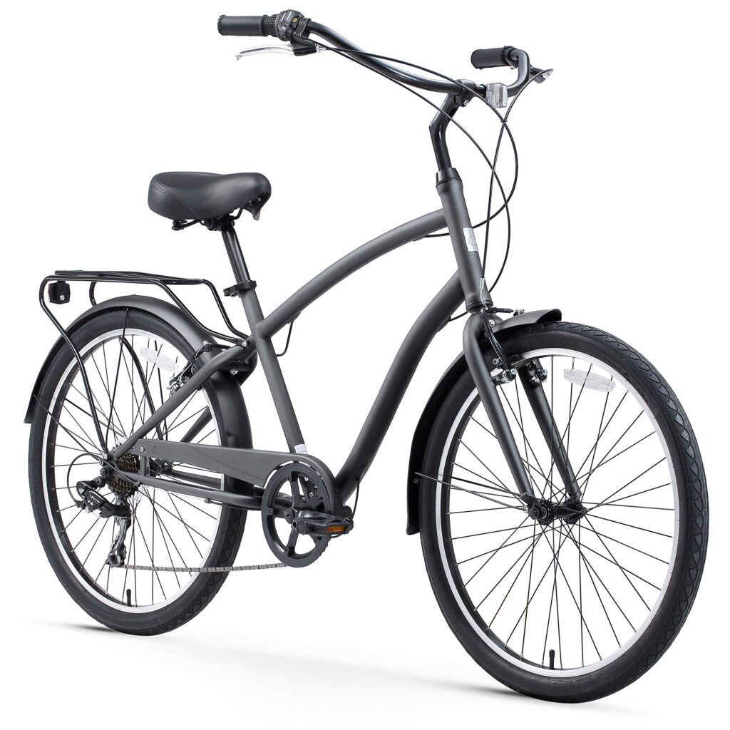 sixthreezero EVRYjourney Men’s Steel Beach Cruiser Bike, Hybrid Bicycle ...